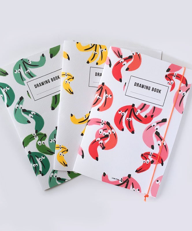Banana Notebooks Pack - Catita illustrations notebooks