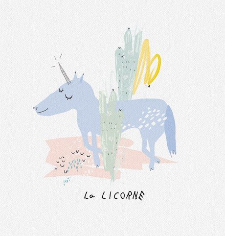 La licorne Poster - Posters Catita illustrations