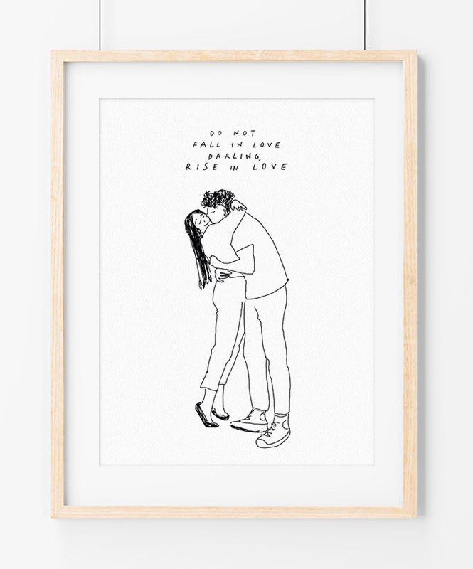 Rise in Love Poster - Posters Catita illustrations